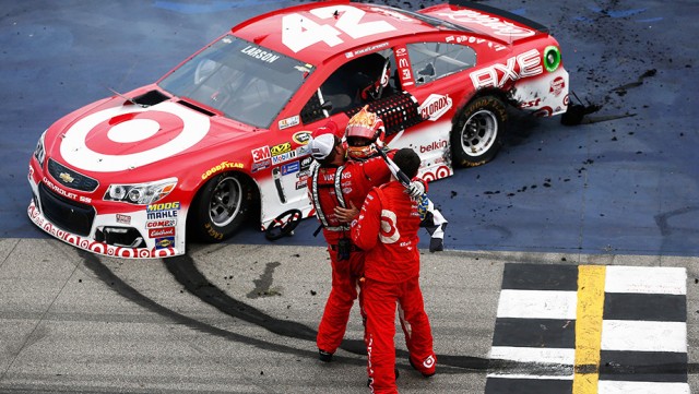Kyle Larson scores maiden NASCAR win - Speedcafe.com